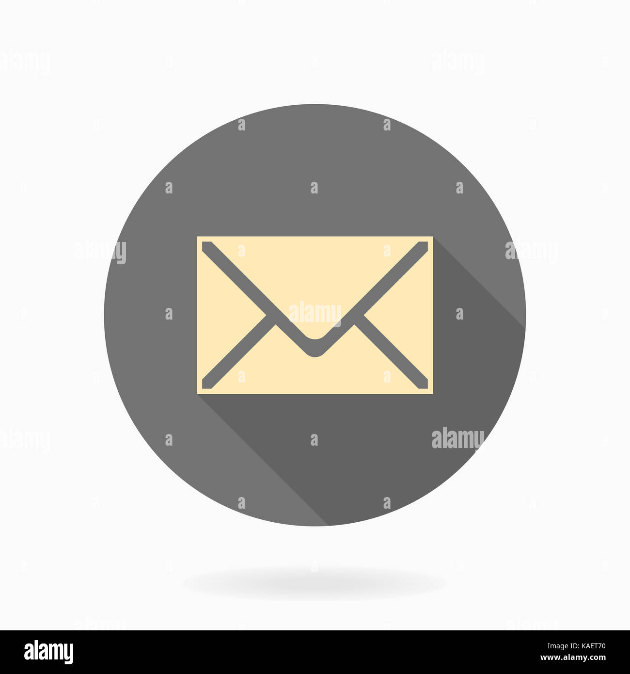 Flat mail icon Cut Out Stock Images & Pictures - Alamy