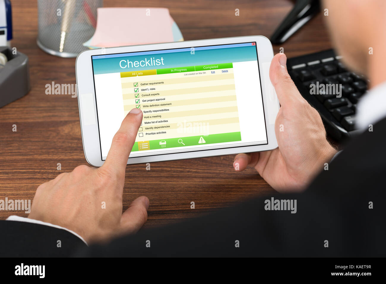 Check checkbox hi-res stock photography and images - Alamy