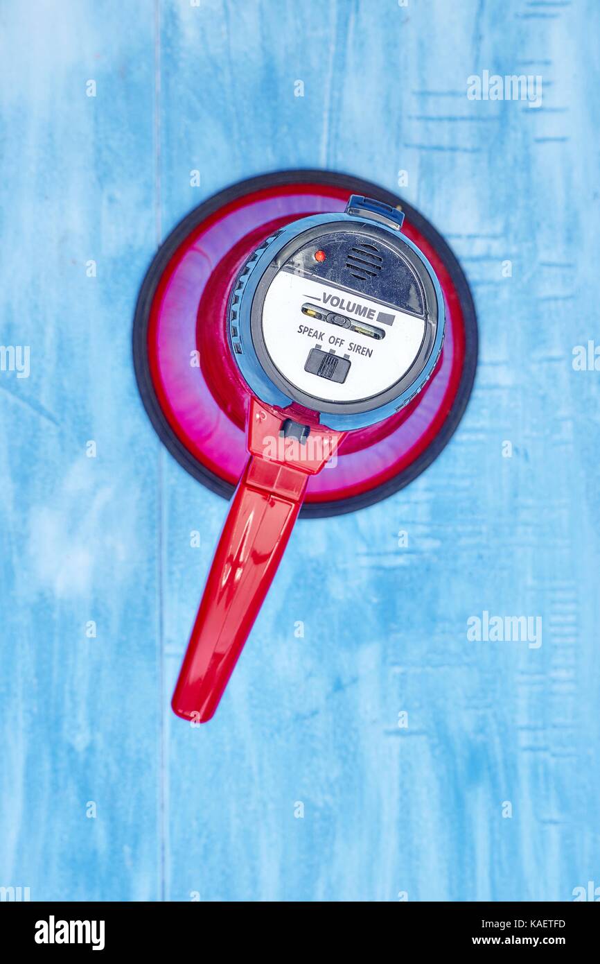 A studio photo of a red mega phone Stock Photo - Alamy