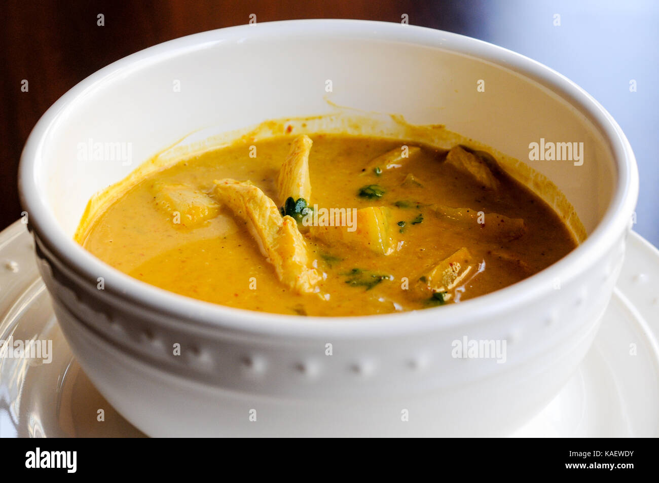 Yellow Curry, A mild curry sauce and coconut milk with potatoes and ...