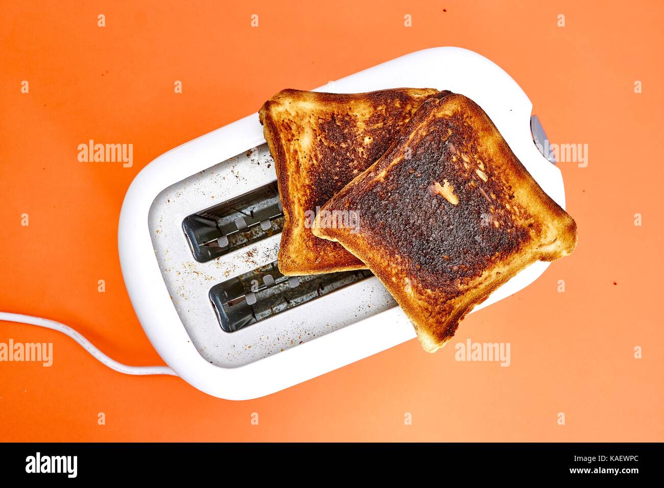 A studio photo of burnt toast Stock Photo - Alamy