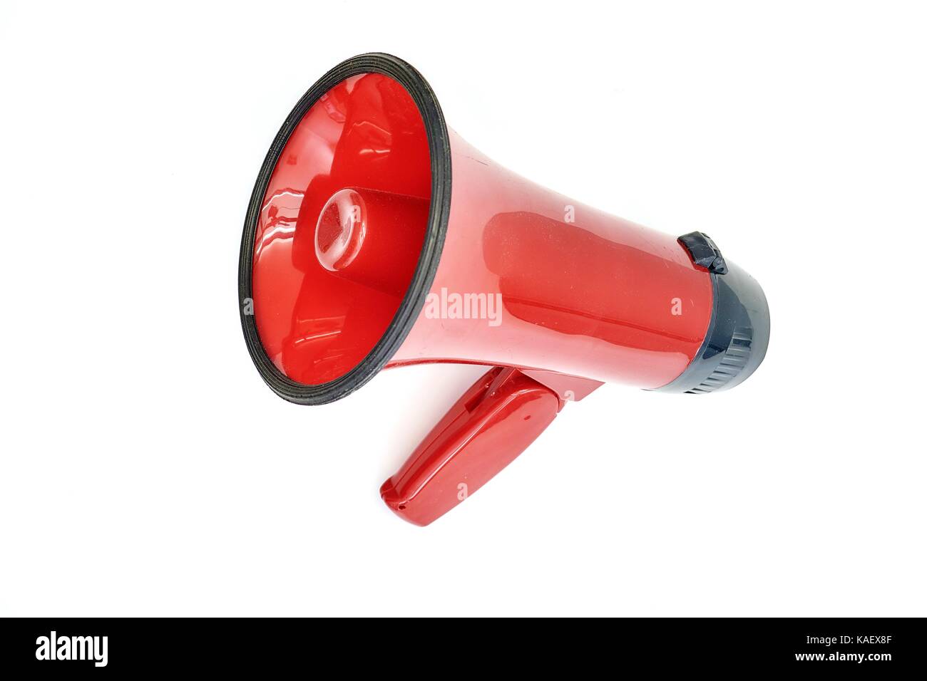 A studio photo of a red mega phone Stock Photo - Alamy