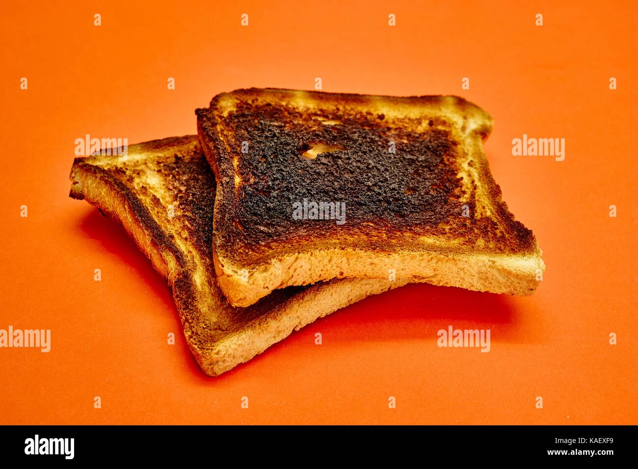 A studio photo of burnt toast Stock Photo - Alamy