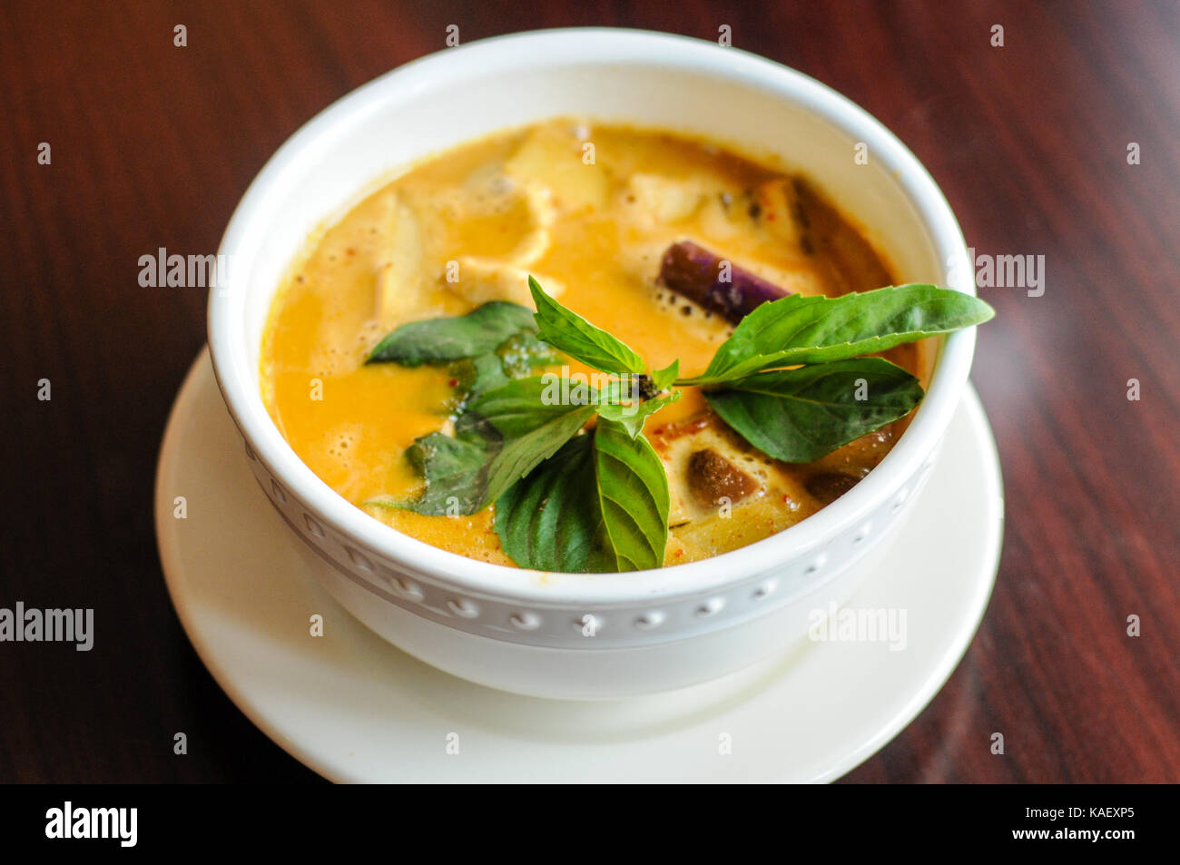 Red Curry, A delicate mix of red curry in coconut milk with eggplant ...