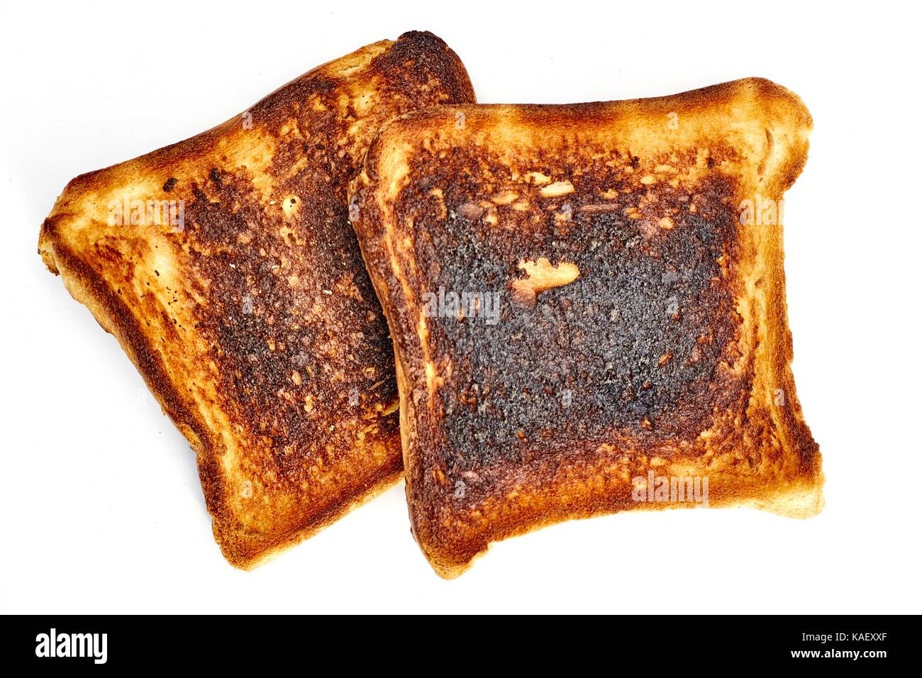 A studio photo of burnt toast Stock Photo - Alamy