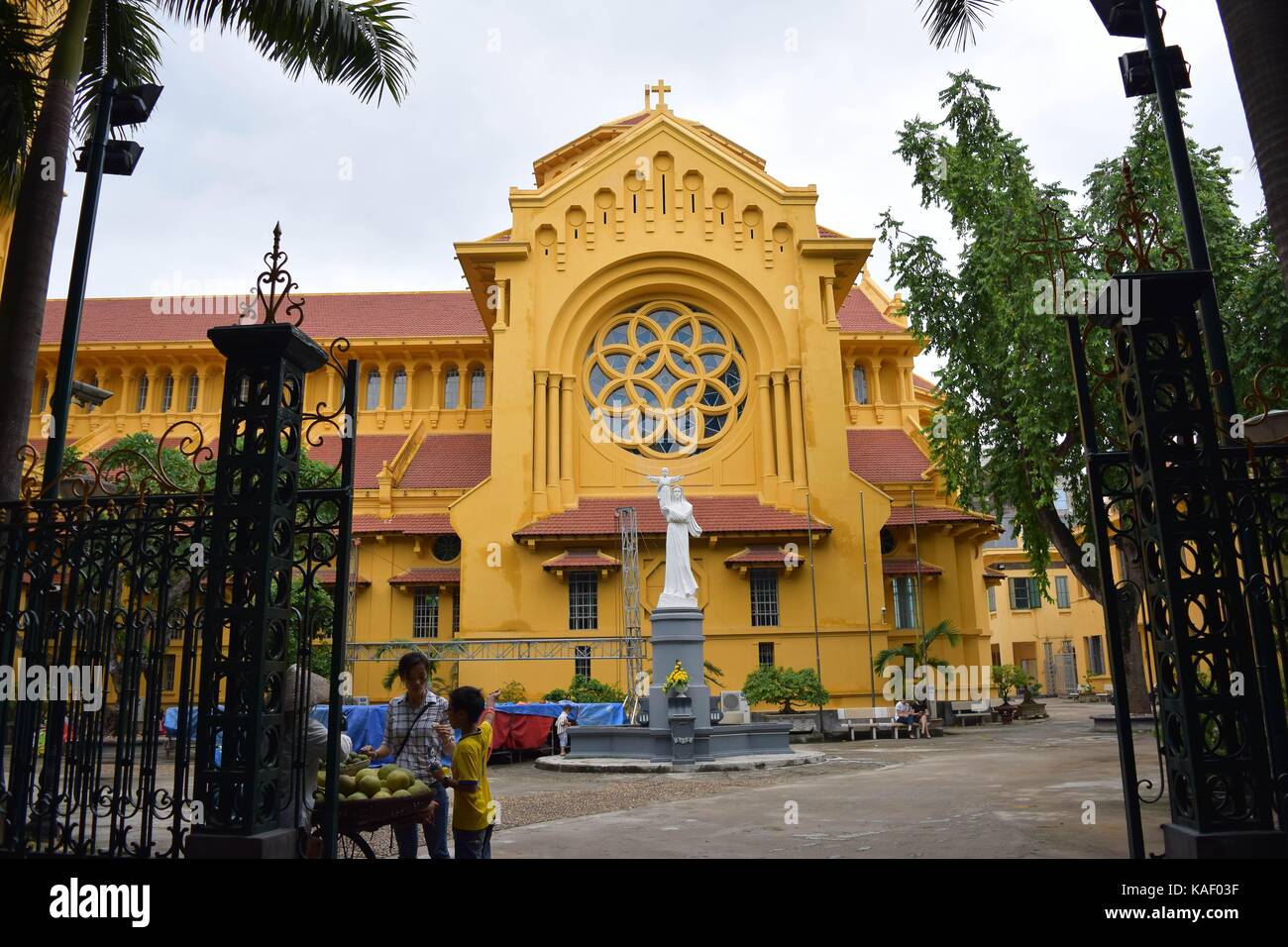 Part of the parish church at Hai Ly Hai Hau district, Ha Noi, Vietnam ...