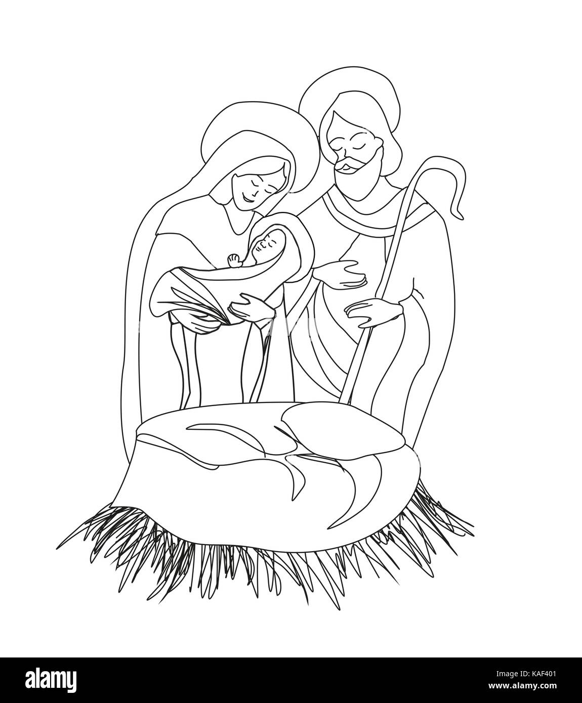 birth of Jesus Stock Vector Image & Art - Alamy