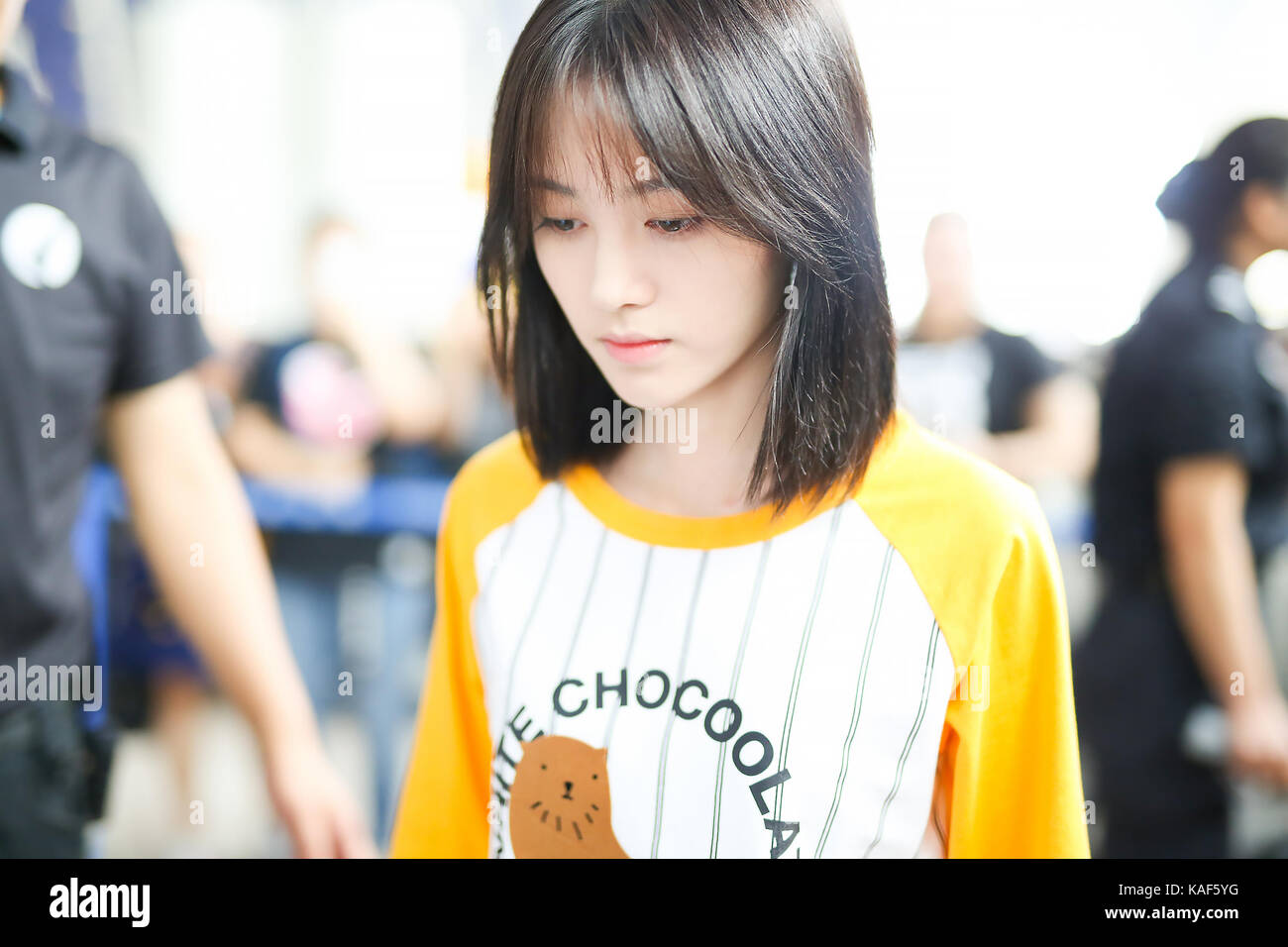 Chinese singer and actress Ju Jingyi of Chinese girl group SNH48 is ...