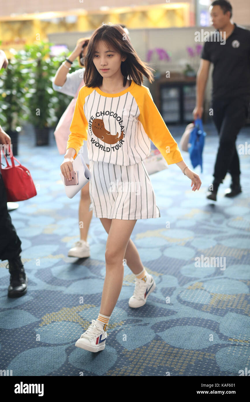 Chinese singer and actress Ju Jingyi of Chinese girl group SNH48 is ...