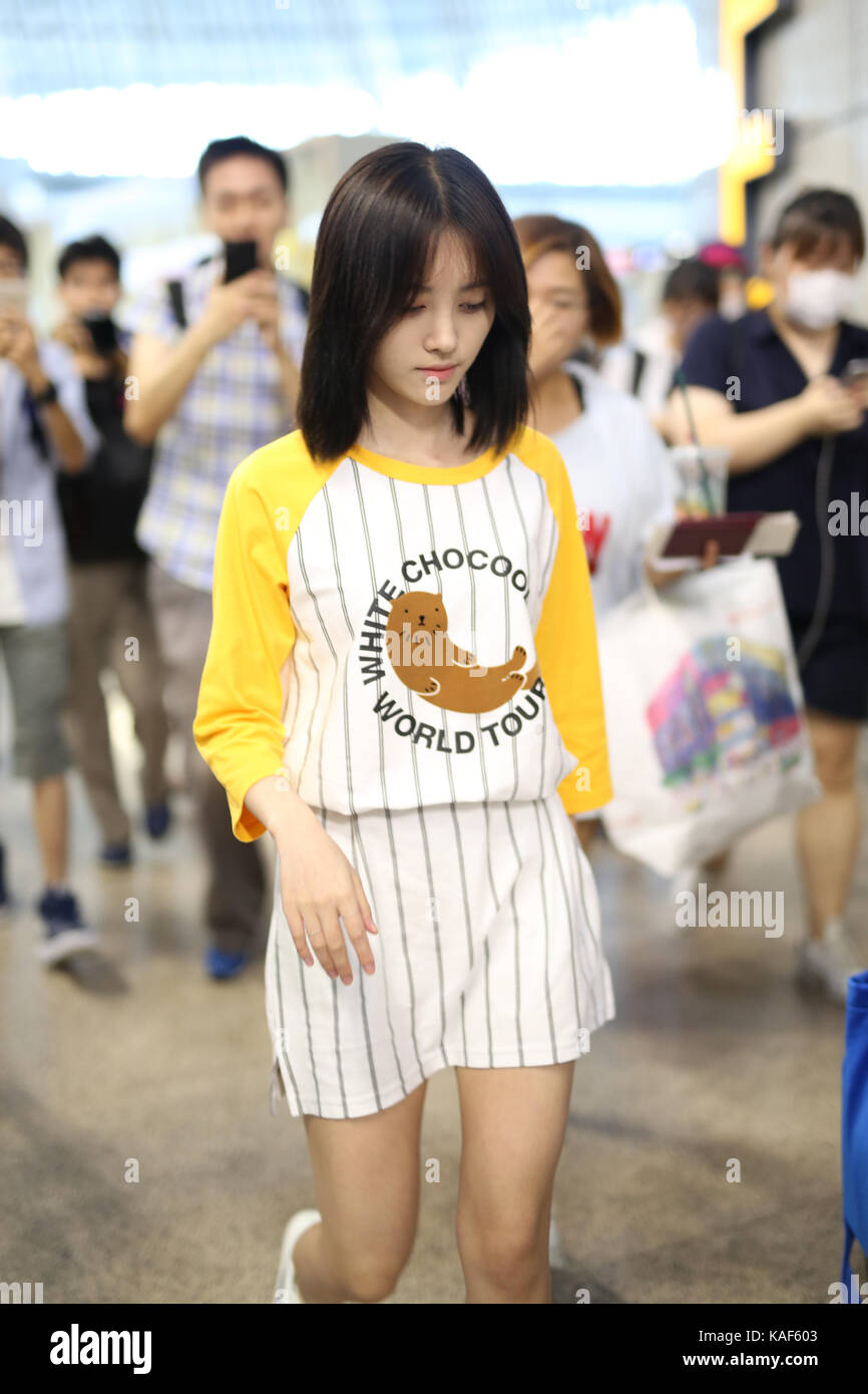 Chinese singer and actress Ju Jingyi of Chinese girl group SNH48 is ...