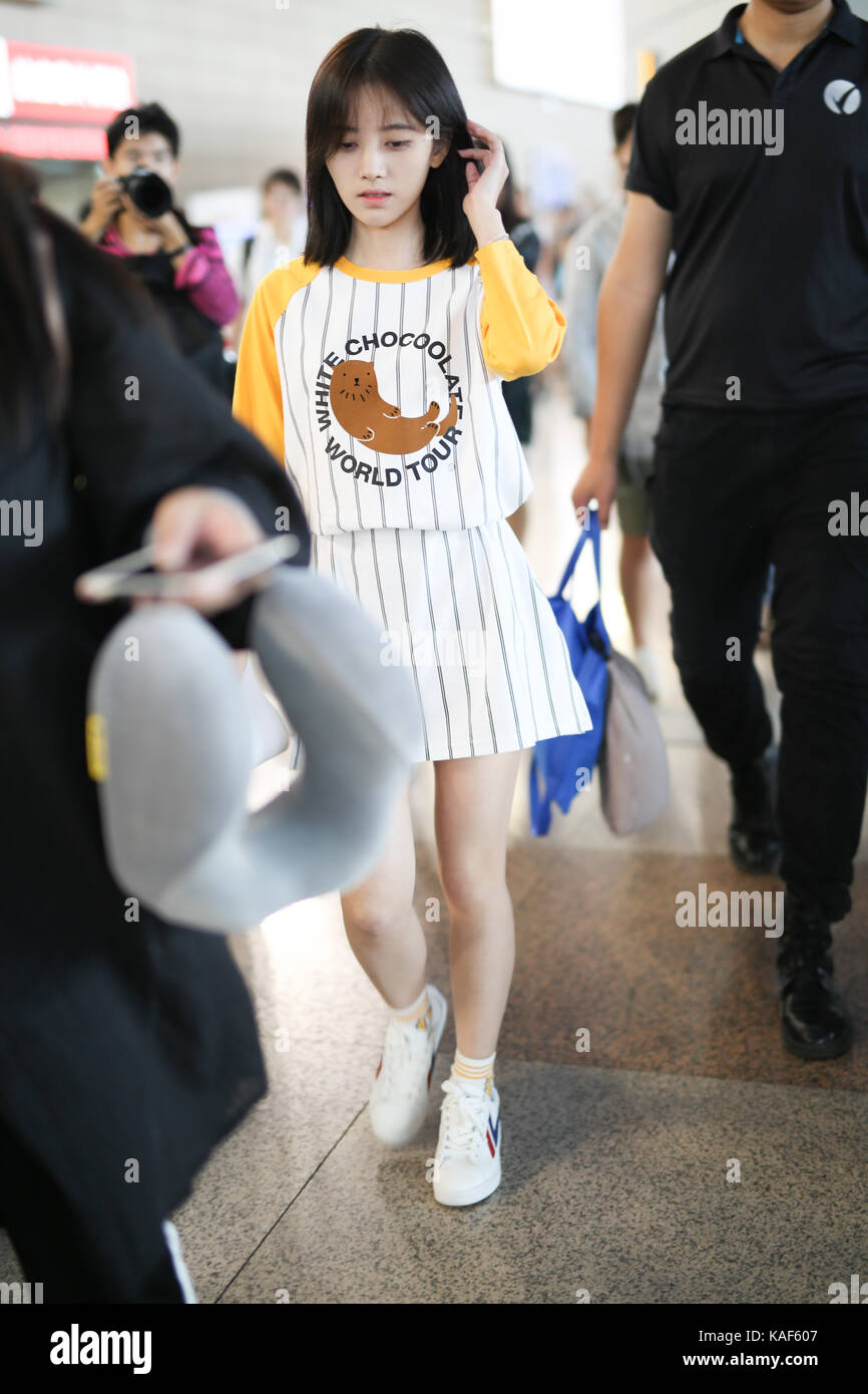 Chinese singer and actress Ju Jingyi of Chinese girl group SNH48 is ...