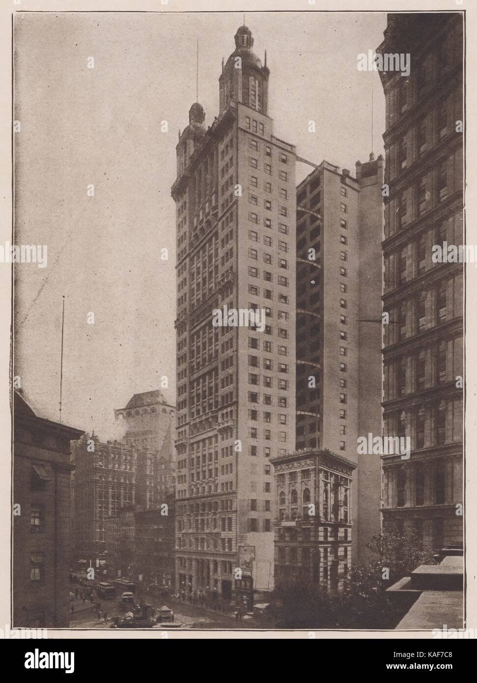 Park Row Building. Thirty stories. Highest Building in the World Stock ...