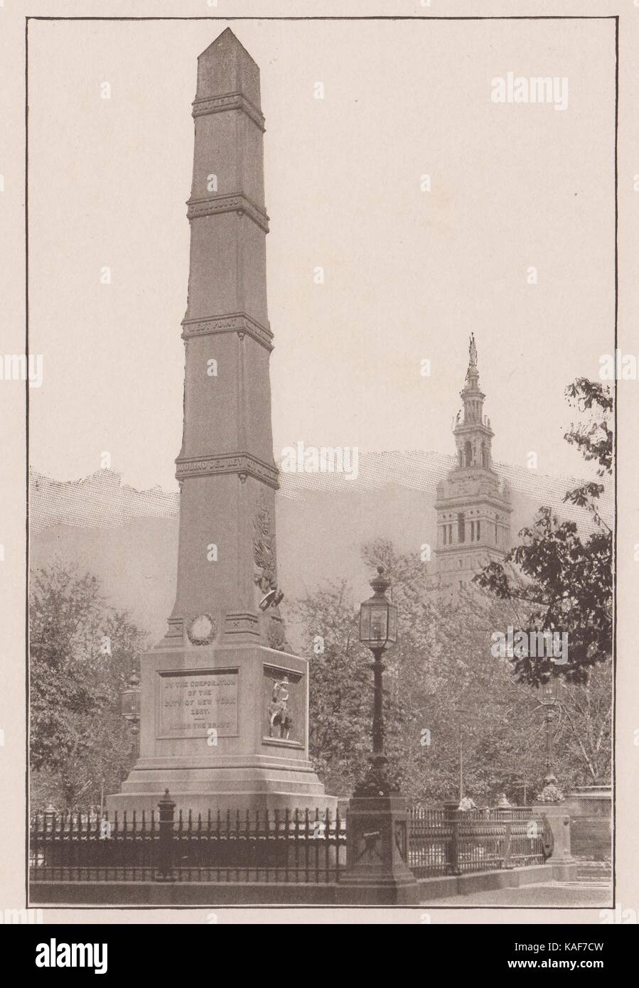 Worth Monument, Madison Square Stock Photo - Alamy