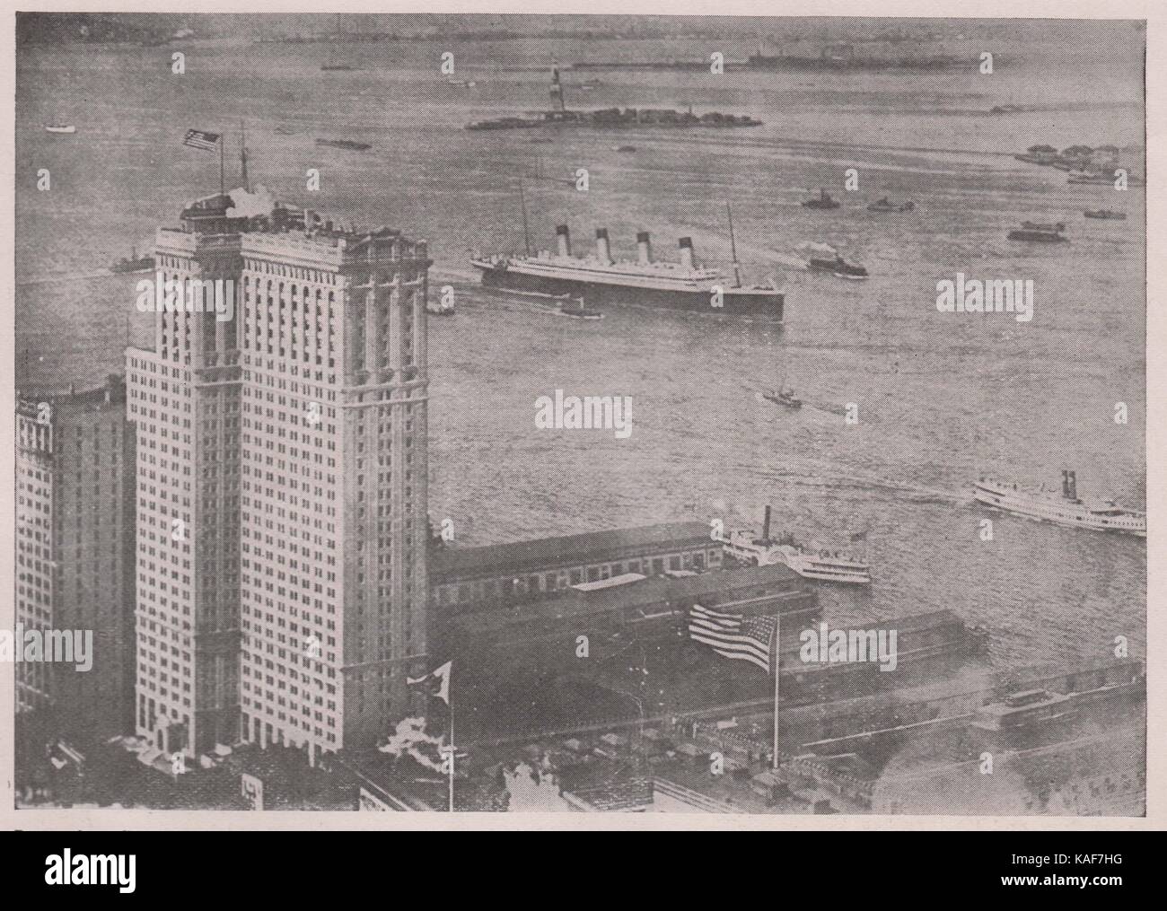 Incoming Steamship, Lower Bay. The port of New York is the busiest in ...