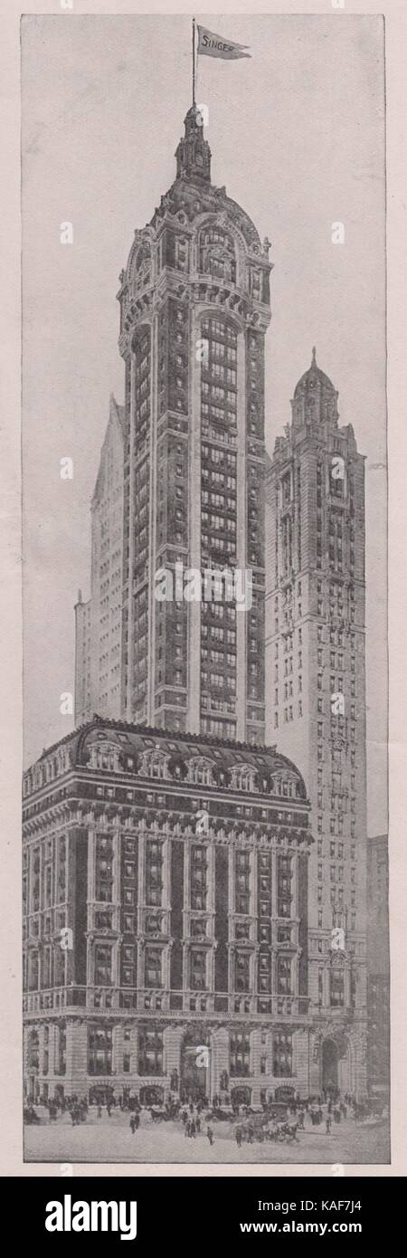 Singer building, at Broadway and Liberty Street. 49 stories, 612 feet ...