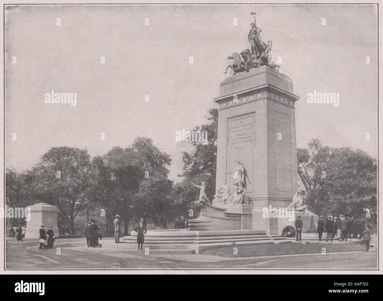 Main Monument, at the 59th Street entrance to Central park; erected in ...