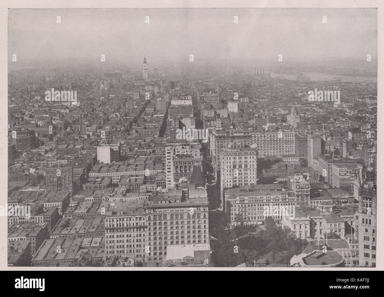 Looking North from Singer building. 600 feet above the Street level; a ...