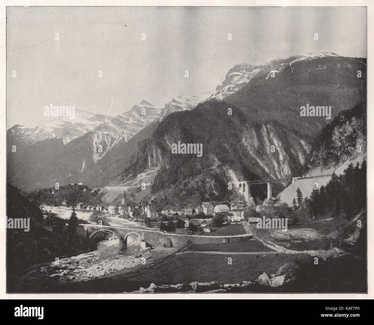 St. Gotthard Pass and Bridge, Switzerland Stock Photo - Alamy