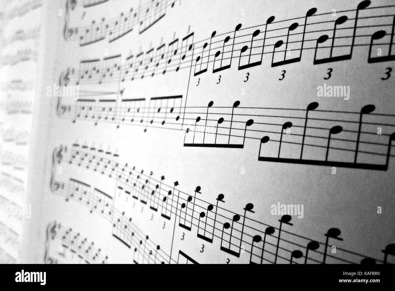 Sheet of music Stock Photo - Alamy