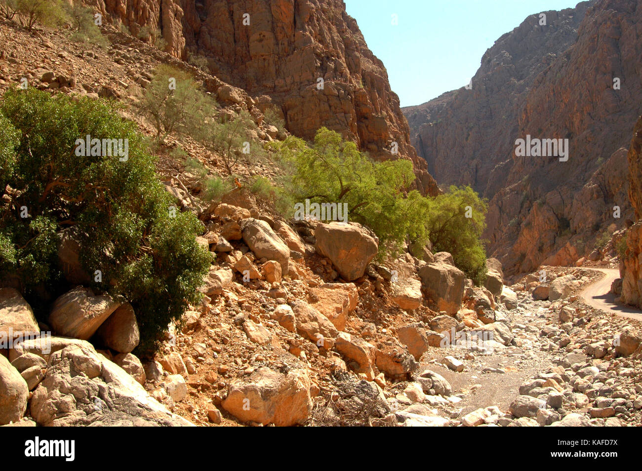 The Hajar Mountains range from the northern Mussandam peninsula of Oman ...