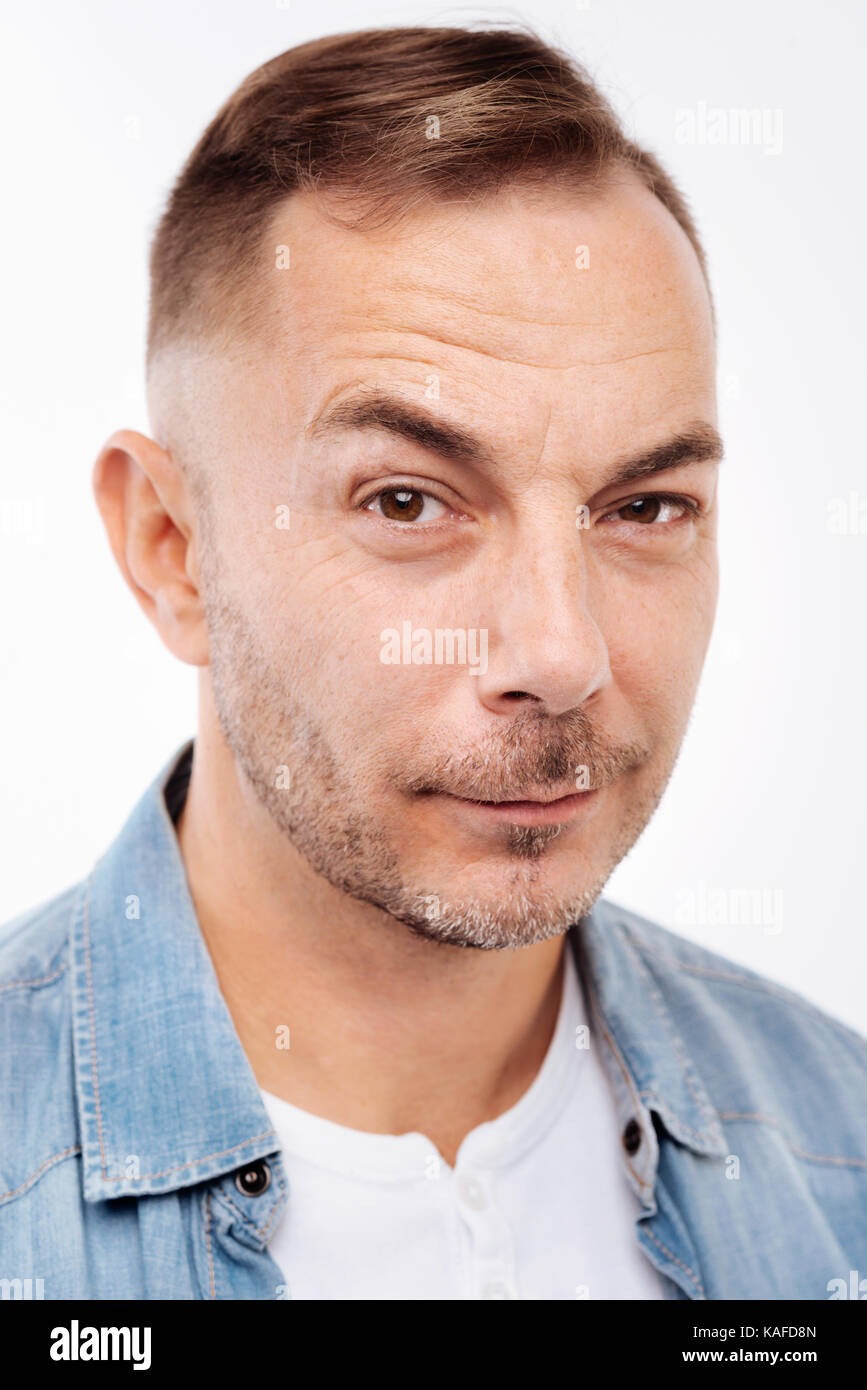 Raising eyebrows hi-res stock photography and images - Alamy