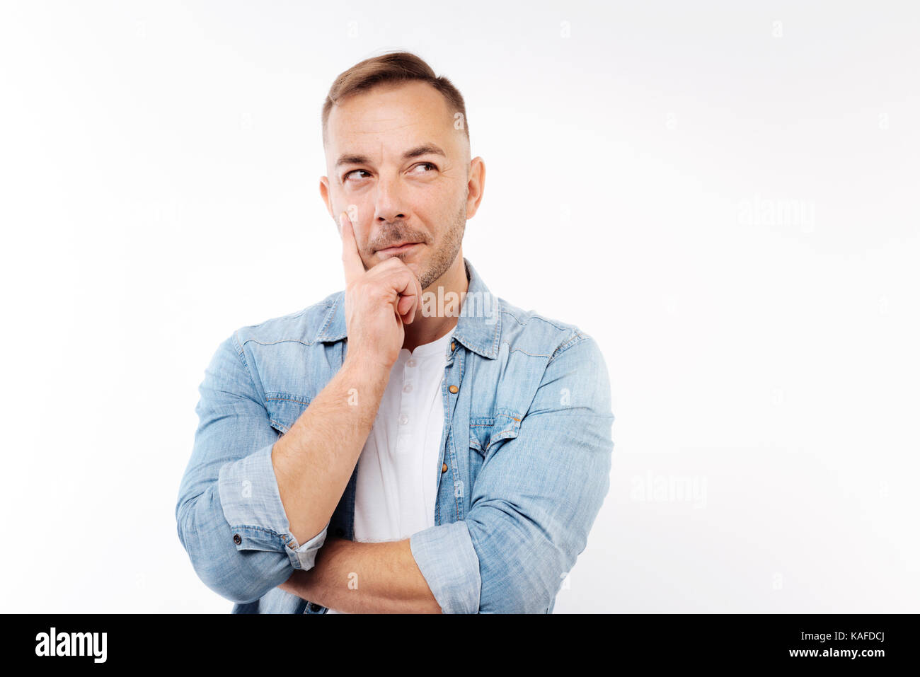 Thoughtful facial expression hi-res stock photography and images - Alamy