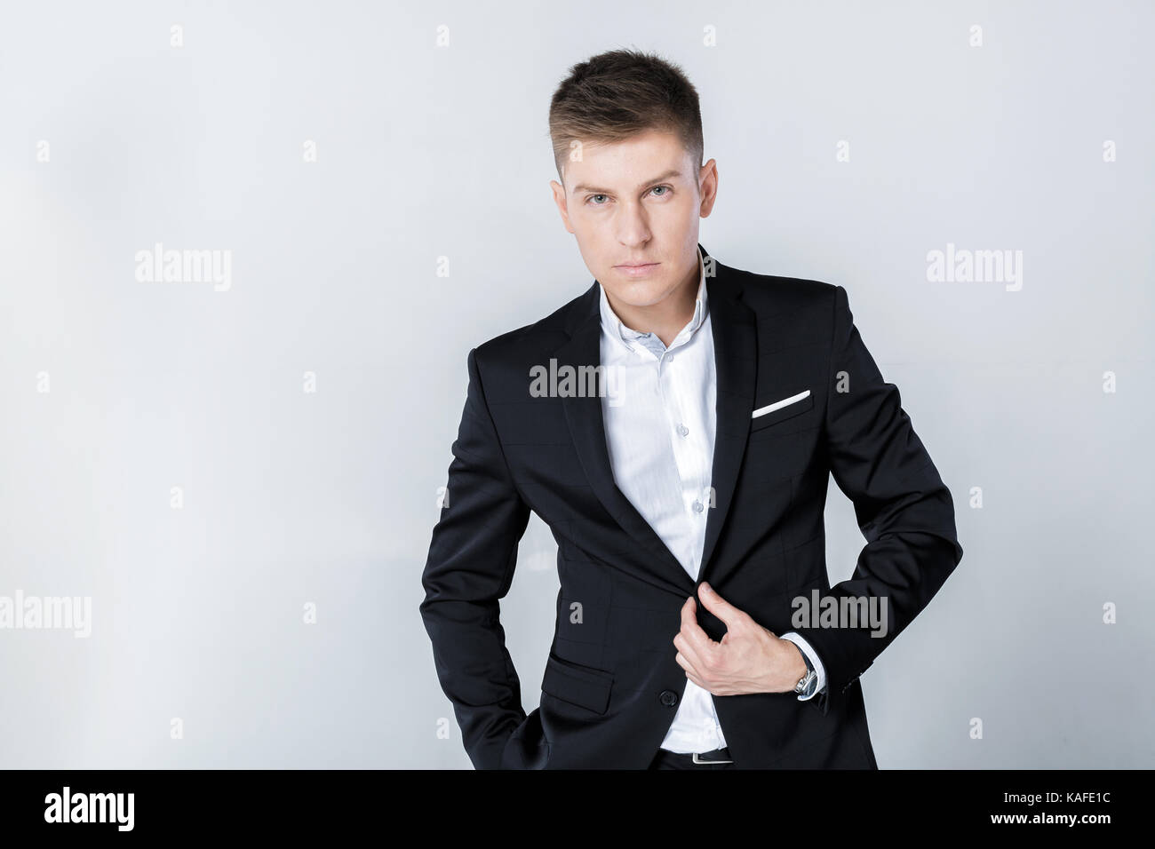 successful man in suit Stock Photo - Alamy