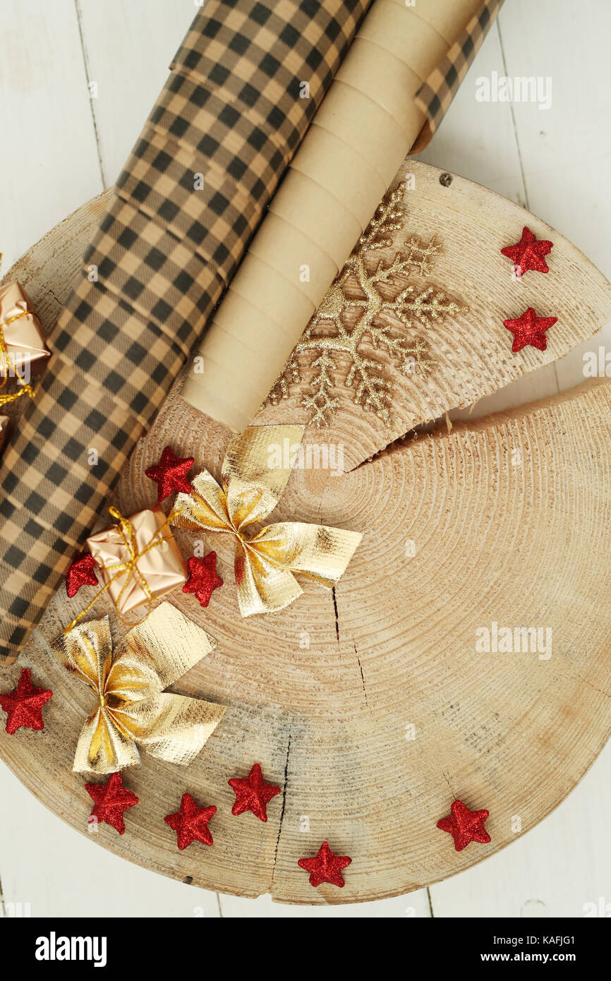 Craftsmanship and Christmas. Tools on the table Stock Photo - Alamy