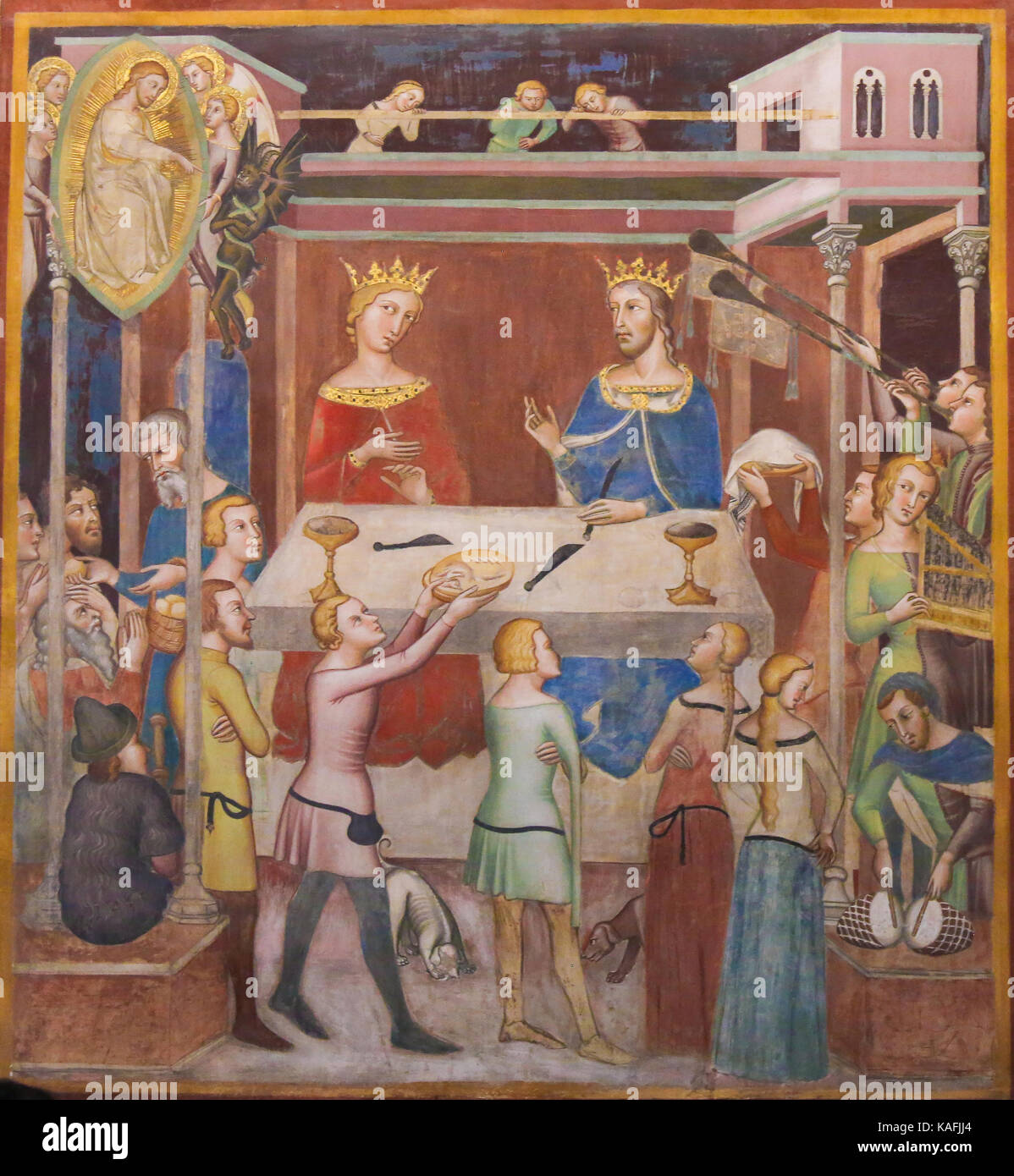 Medieval devil fresco hi-res stock photography and images - Alamy