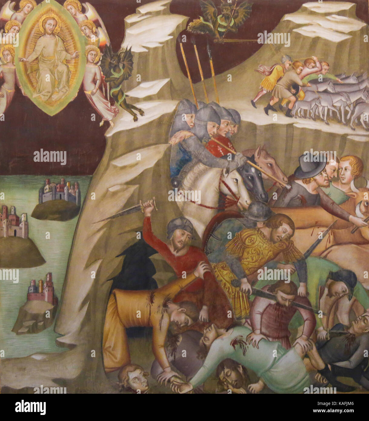 Medieval devil fresco hi-res stock photography and images - Alamy