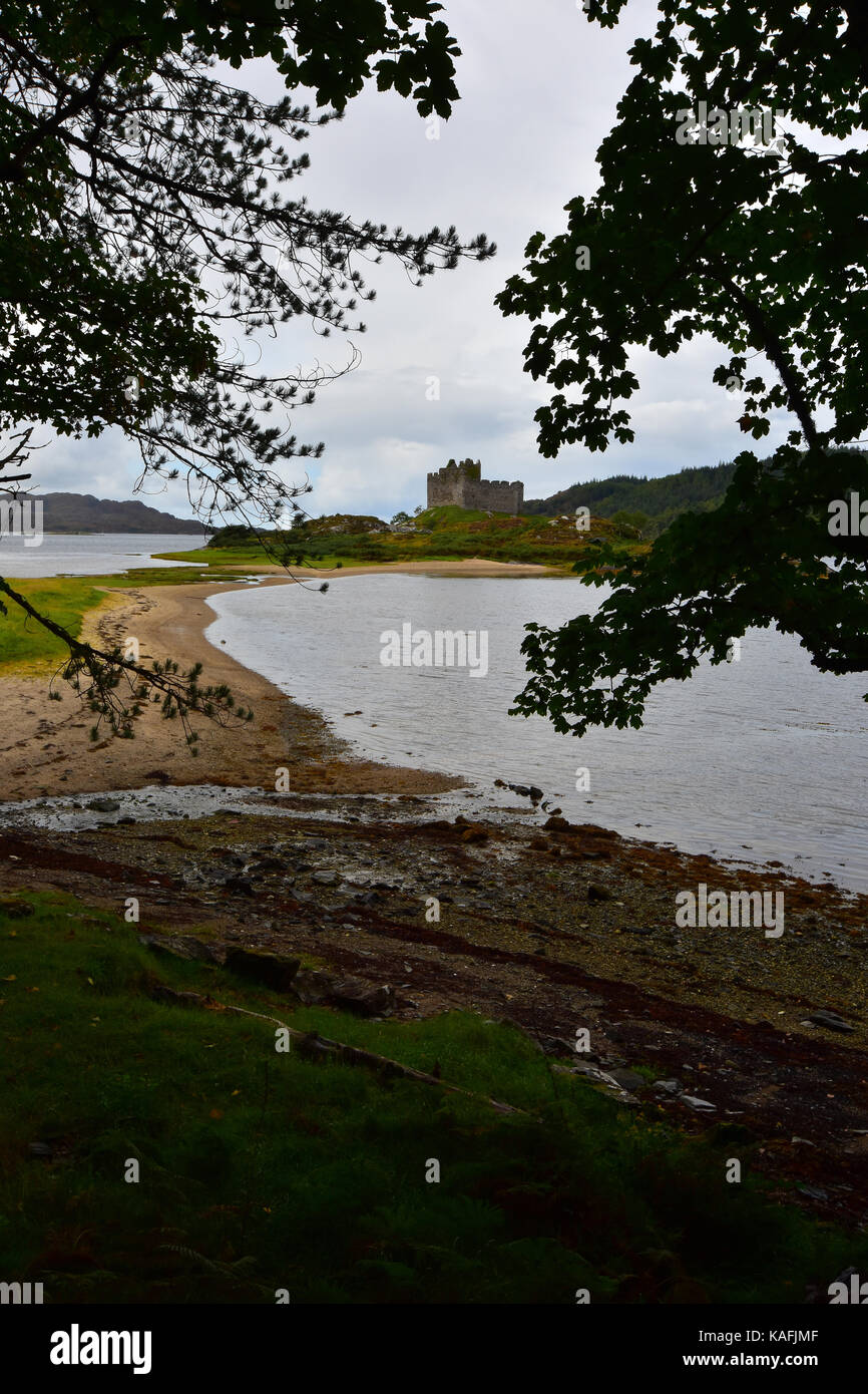 view of Castle Tioram - Ardnamurchan Peninsula - Scotland Stock Photo ...