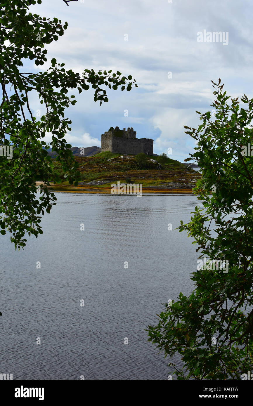 view of Castle Tioram - Ardnamurchan Peninsula - Scotland Stock Photo ...