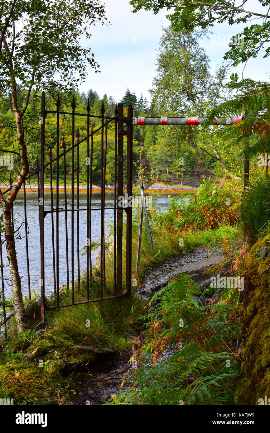 Old metal gate near Castle Tioram - Ardnamurchan Peninsula - Scotland ...