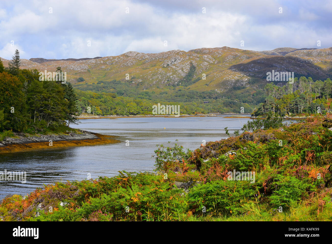 View from Castle Tioram - Ardnamurchan Peninsula - Scotland Stock Photo ...