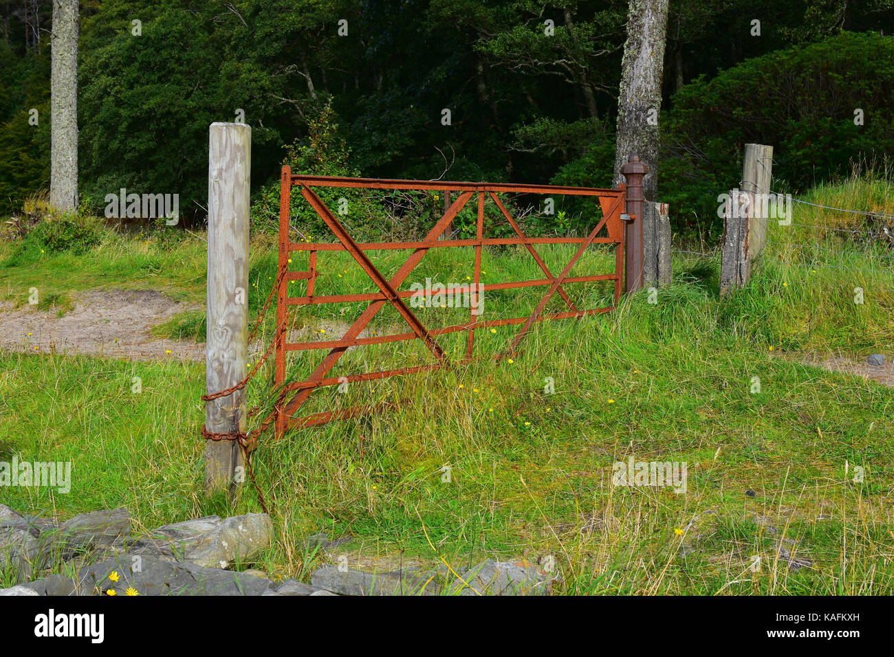 Rusty gate hi-res stock photography and images - Alamy