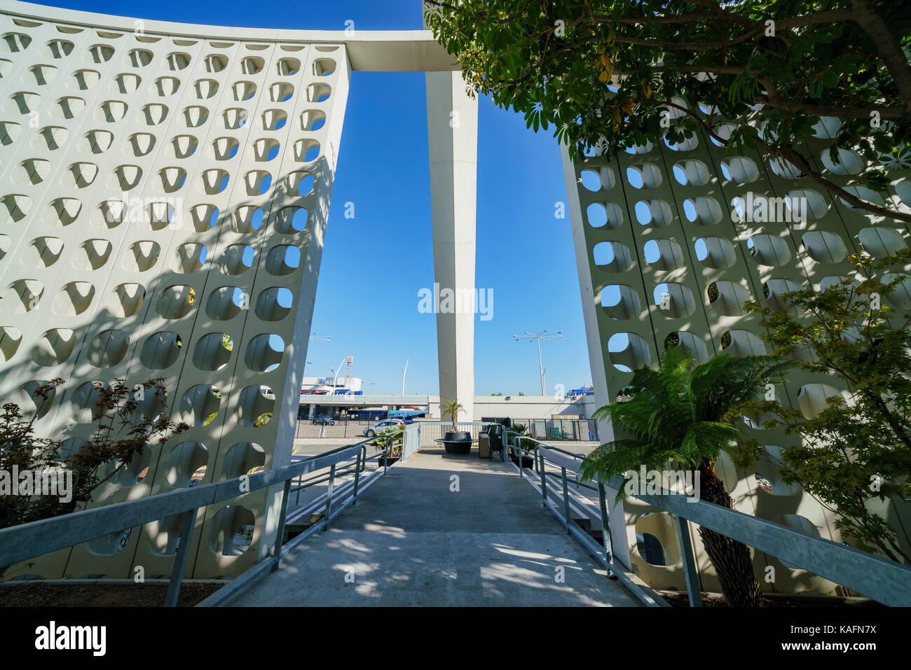 Los Angeles, SEP 24: Interior view of LAX Theme Building on SEP 24 ...