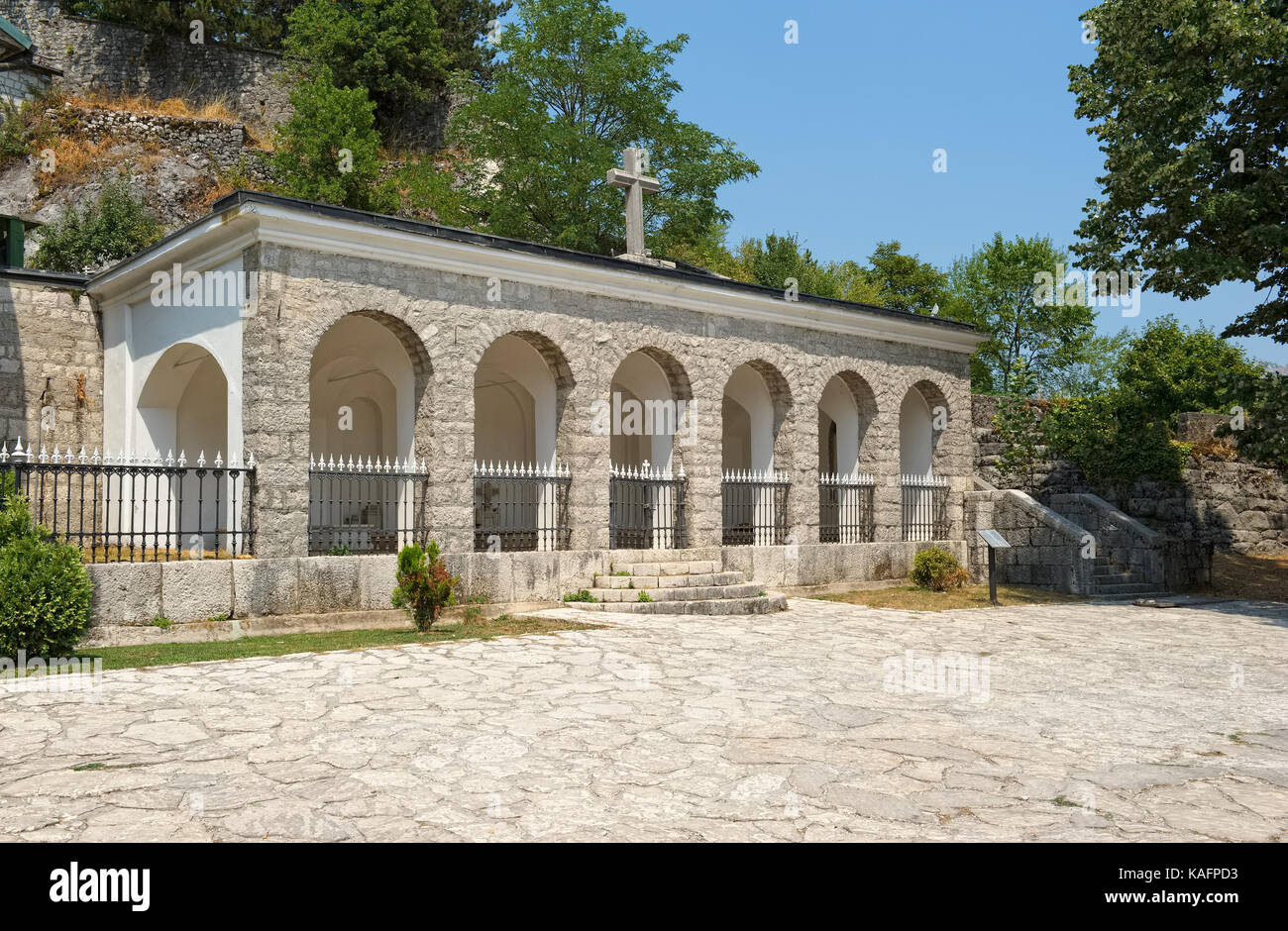 Cetinan Orthodox Monastery, Shrine with the relics of St. Peter Cetinje ...