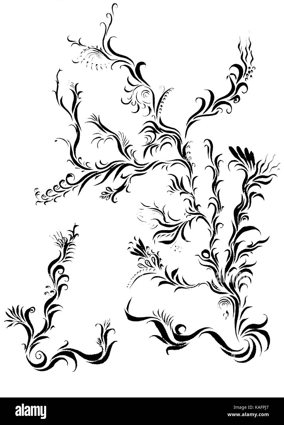 Art colorful flowers fall Black and White Stock Photos & Images - Alamy