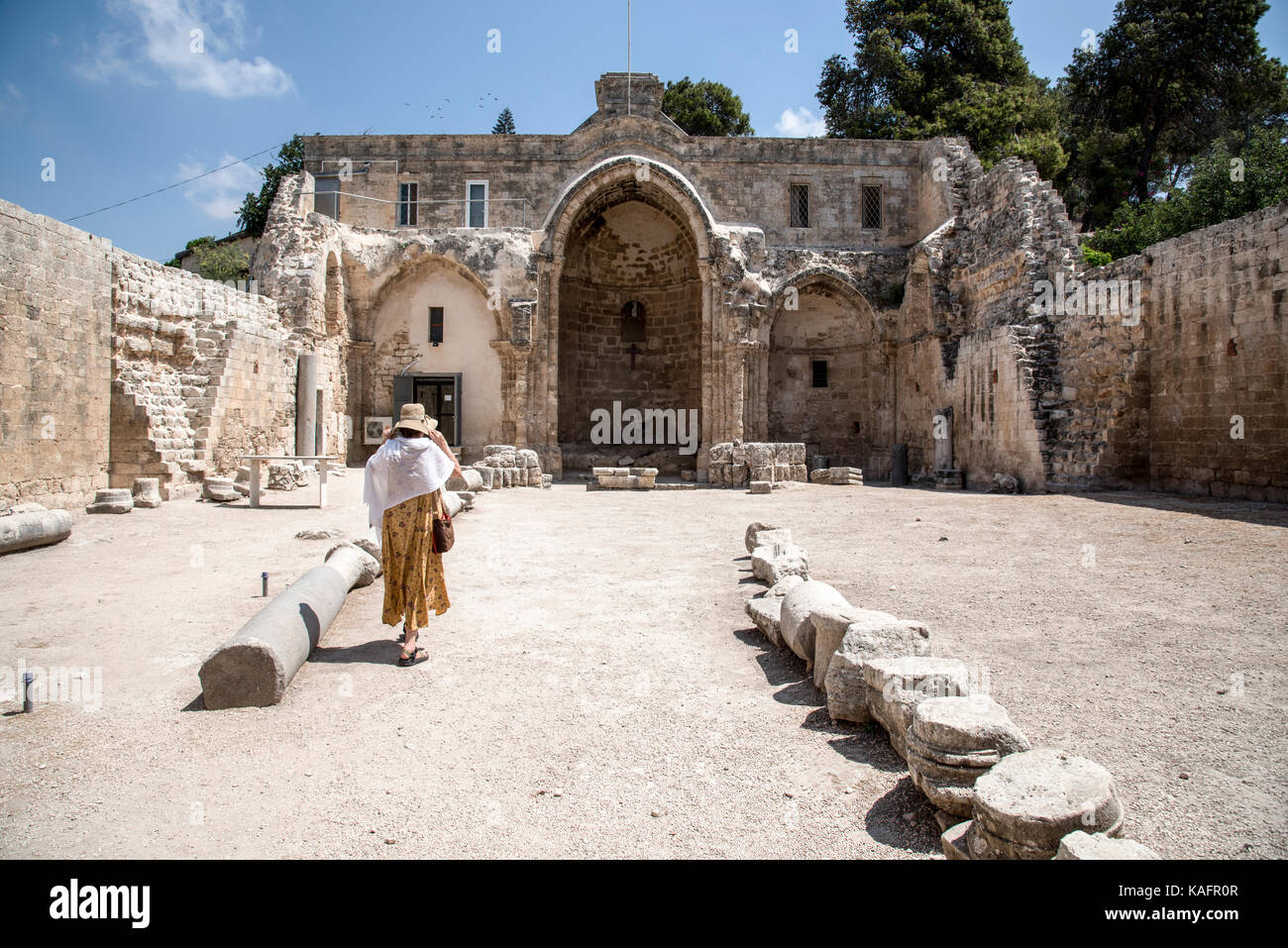 the Crusader Church of St. Anne in Zippori (Sepphoris), Lower Galilee ...