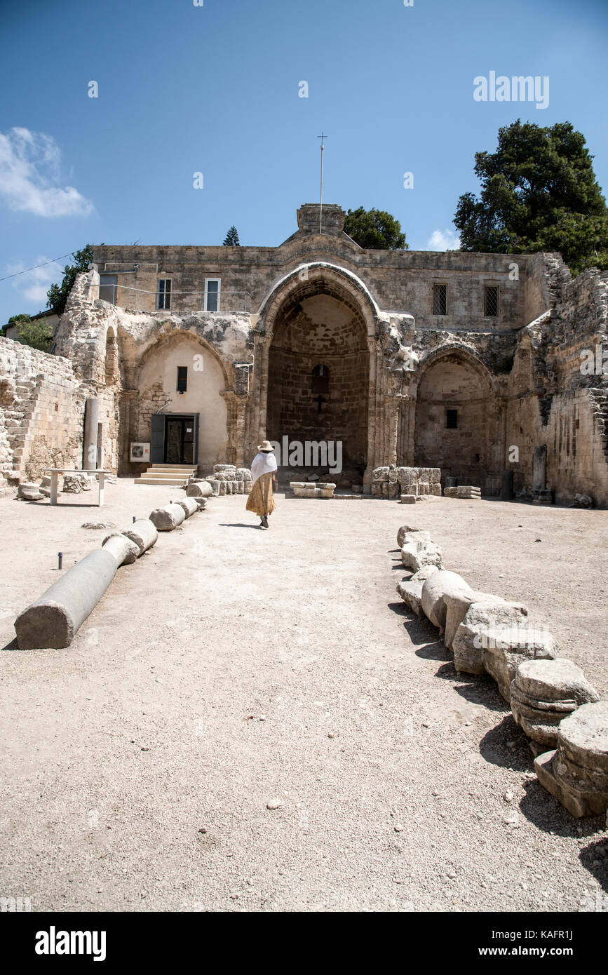 the Crusader Church of St. Anne in Zippori (Sepphoris), Lower Galilee ...