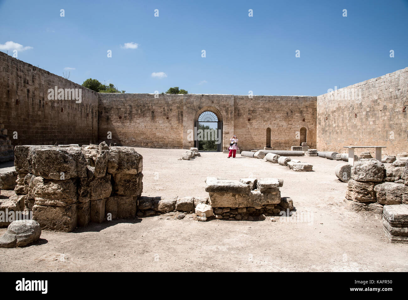 the Crusader Church of St. Anne in Zippori (Sepphoris), Lower Galilee ...