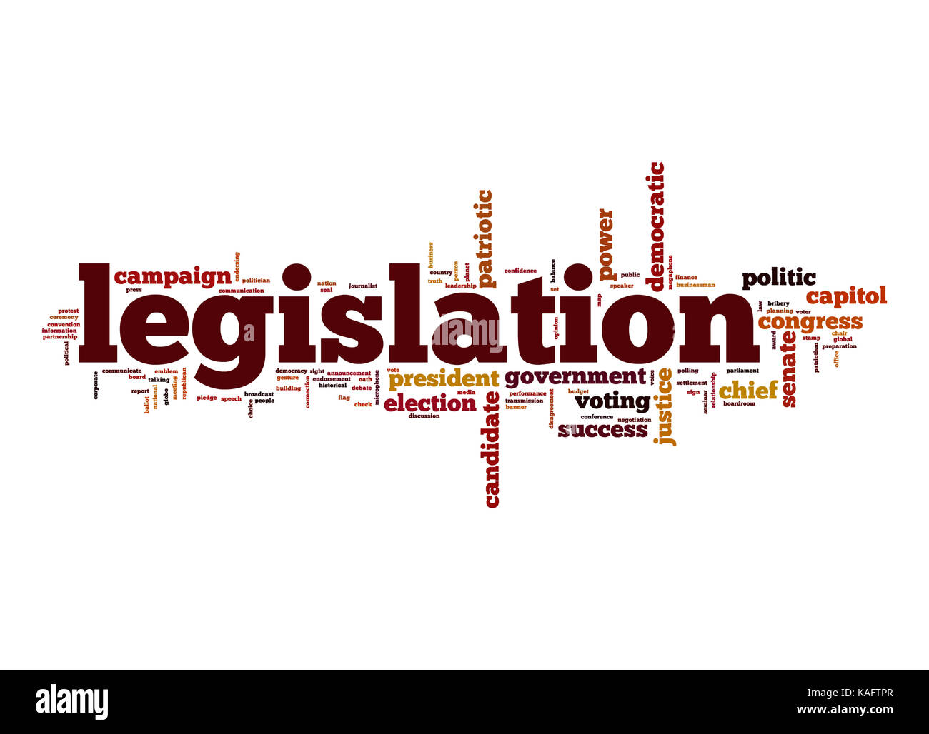 Legislation word cloud Stock Photo - Alamy