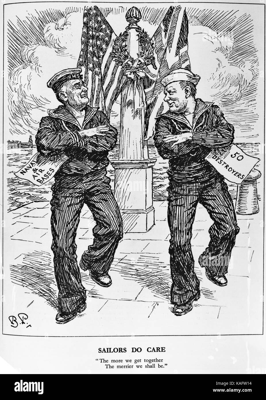 Roosevelt cartoon hi-res stock photography and images - Alamy