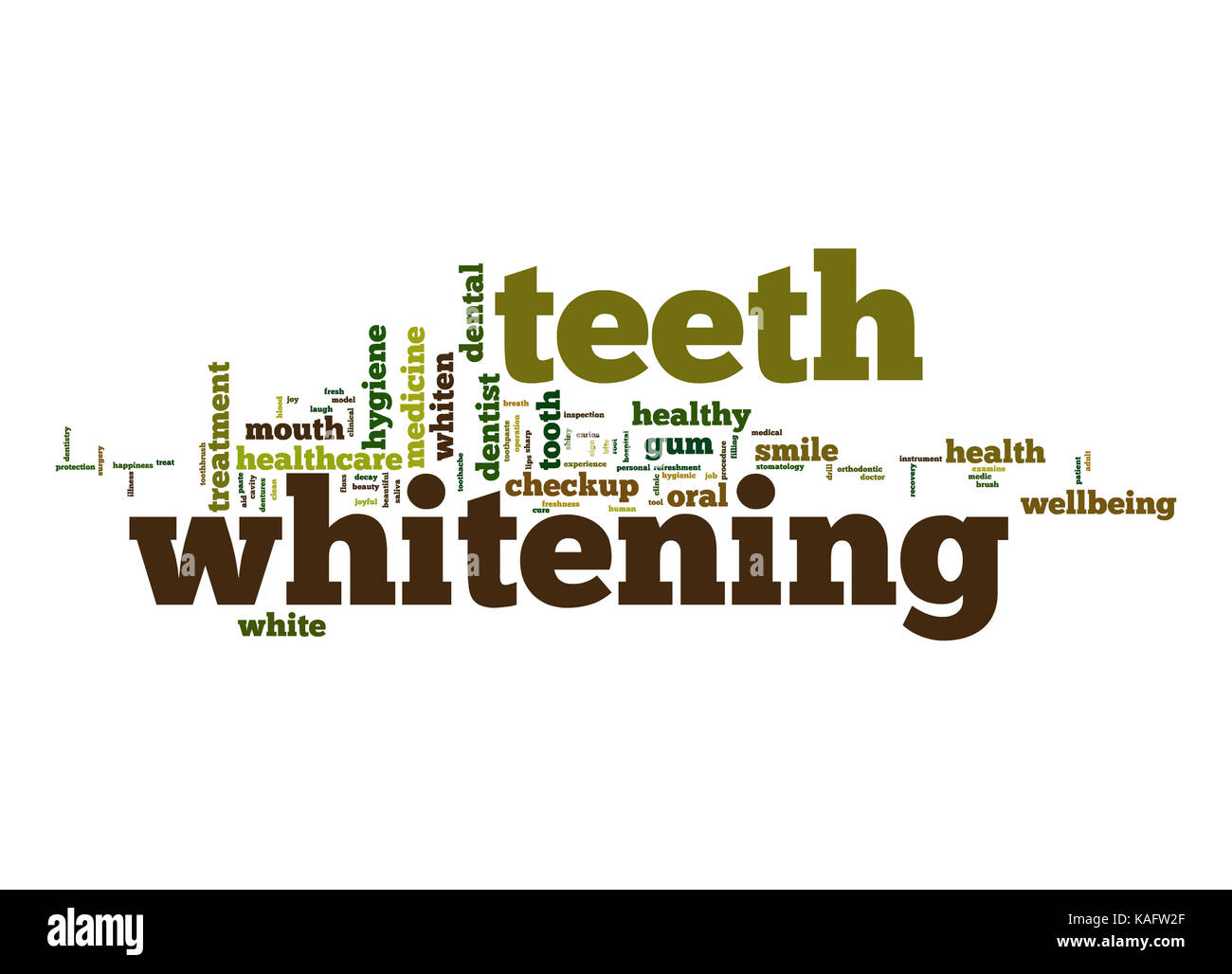 Teeth whitening word cloud Stock Photo - Alamy