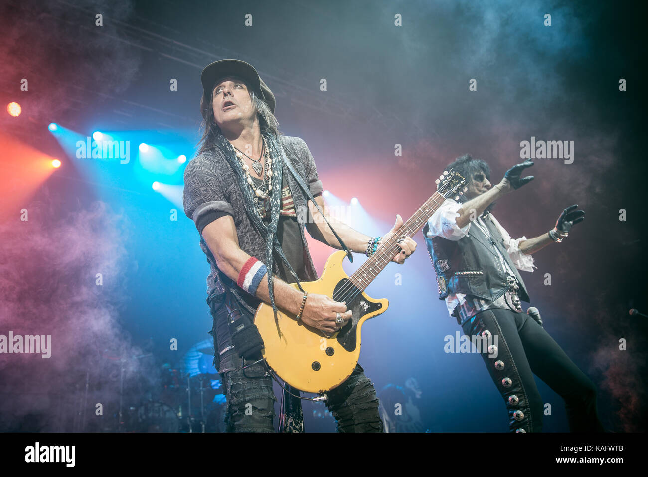 Norway, Oslo – July 24, 2017. Guitarist Ryan Roxie performs live with ...