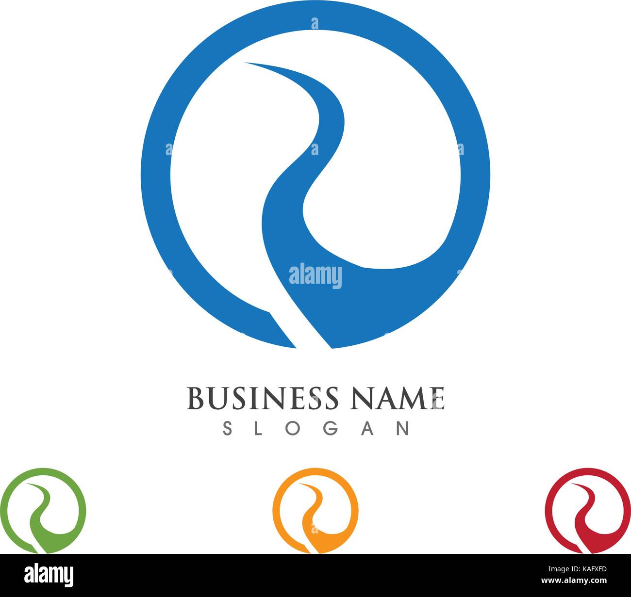 River Logo Template vector icon illustration Stock Vector Image & Art ...