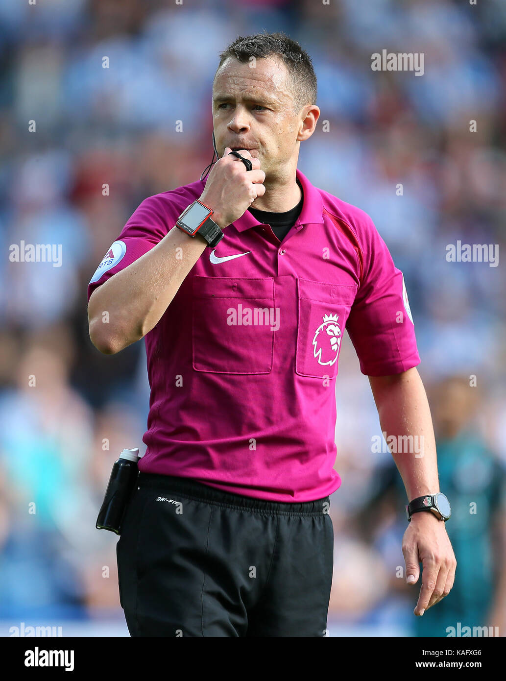 Match referee Stuart Attwell Stock Photo - Alamy