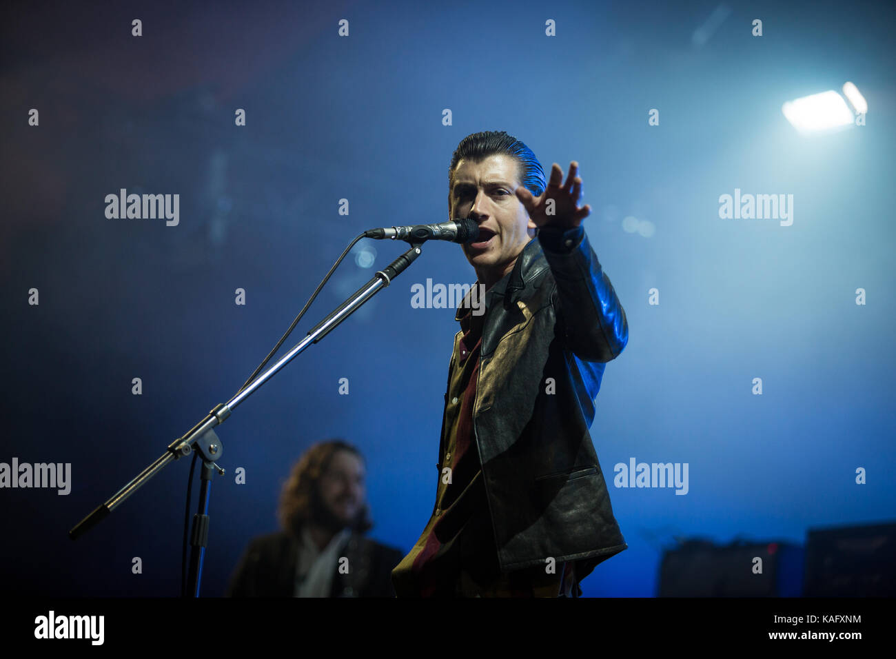 The arctic monkeys singer alex turner pictured hi-res stock photography ...