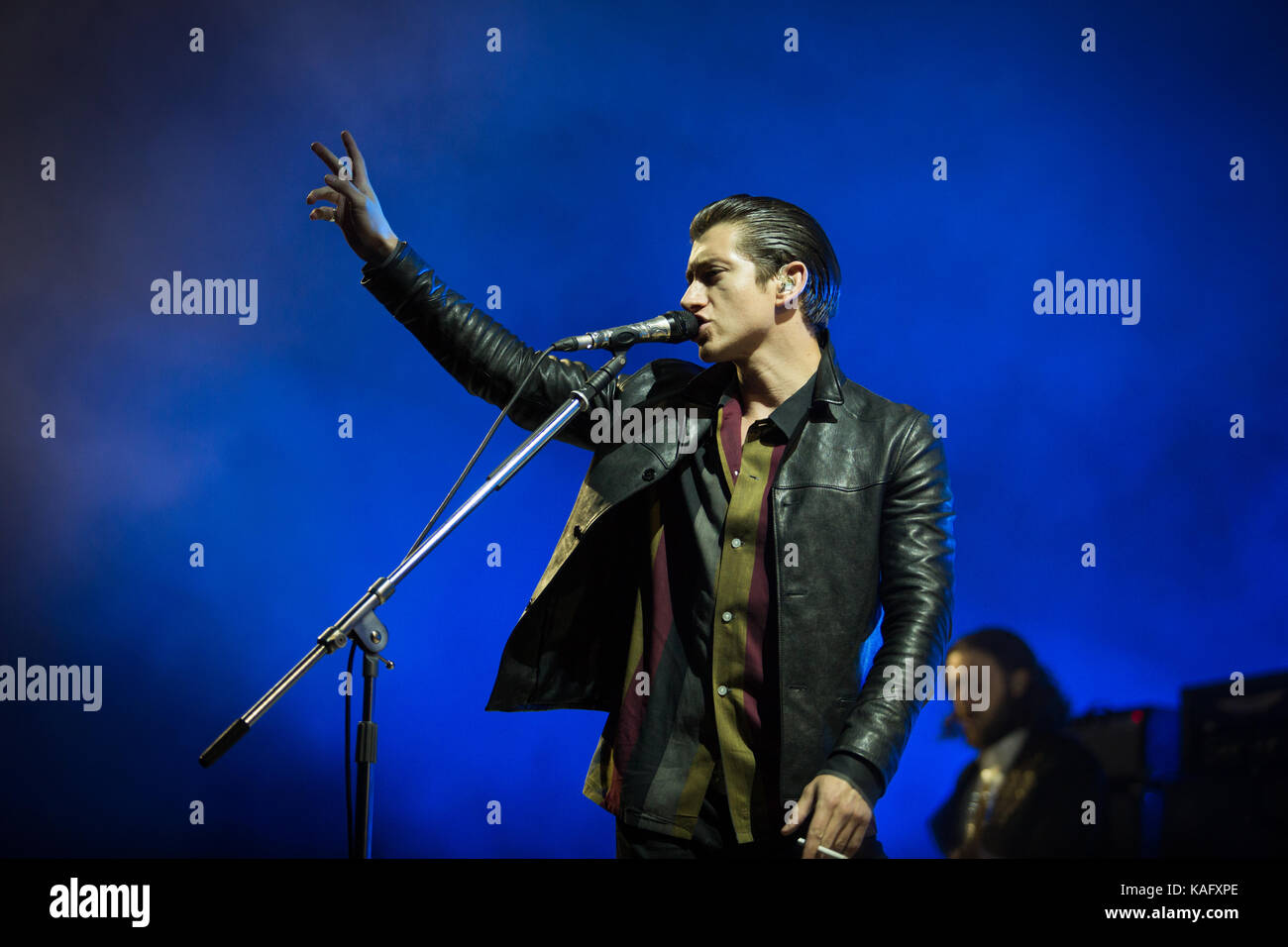 The arctic monkeys singer alex turner pictured hi-res stock photography ...