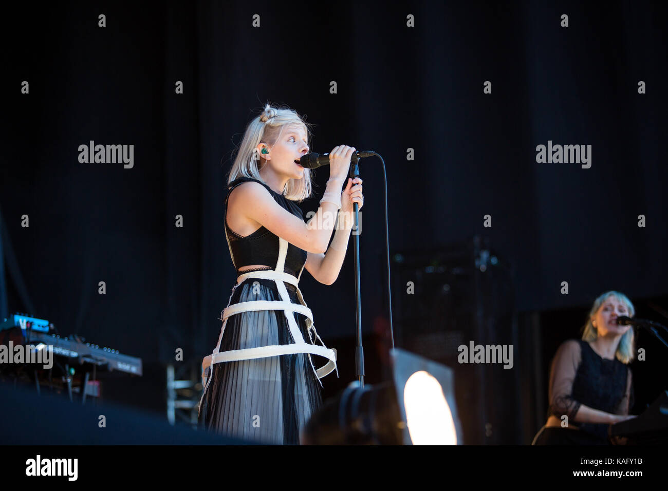 The talented Norwegian singer, musician and songwriter AURORA performs ...